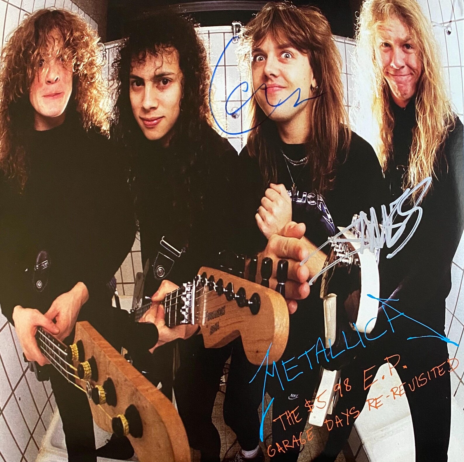 Metallica Autographed Signed the 5.98 EP Garage Days Re-revisited Vinyl ...