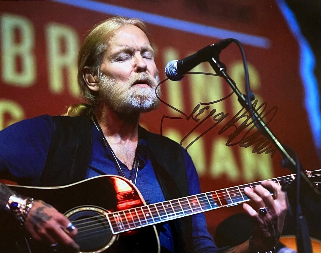 Gregg Allman Autographed the Allman Brothers Band 8x10 Photo - Etsy