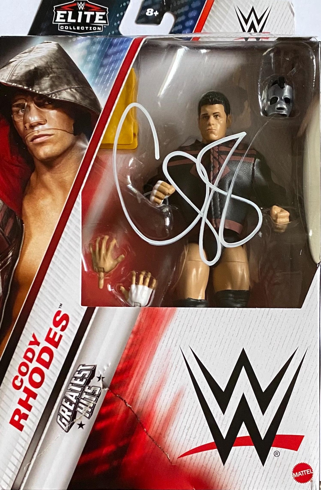 WWE Cody Rhodes Autographed Elite Collection Greatest Hits Wrestler ...