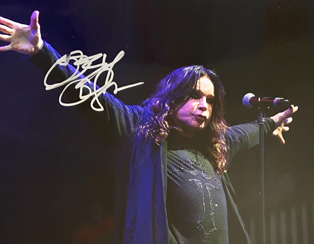 Ozzy Osbourne Autographed 8x10 Photo - Etsy