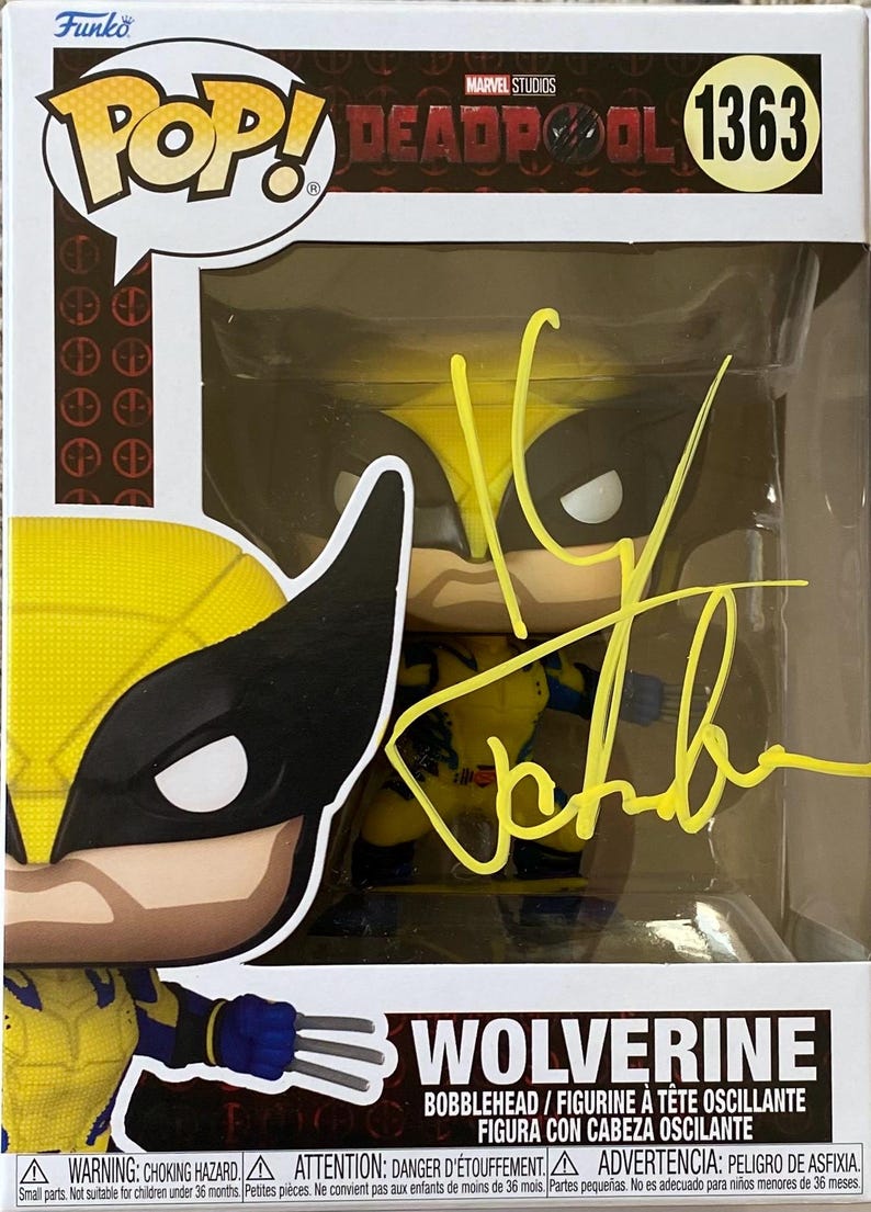 Hugh Jackman Autographed Wolverine Funko Pop #1363 - Etsy