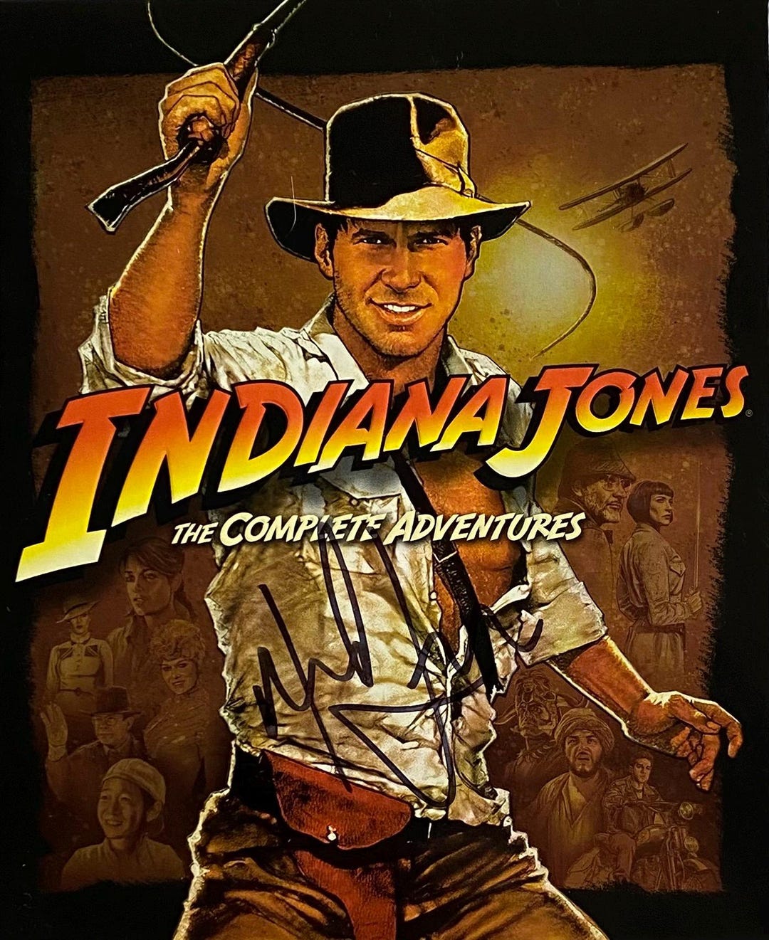 Harrison Ford Autographed Indiana Jones the Complete Adventures Blu Ray ...