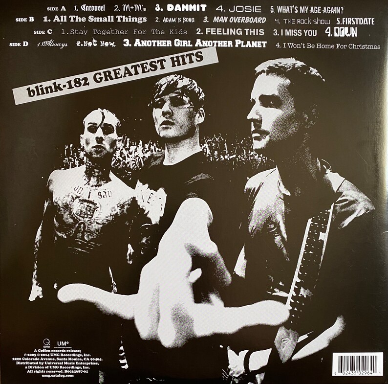 Tom Delonge Mark Hoppus Autographed Blink 182 Greatest Hits Vinyl - Etsy