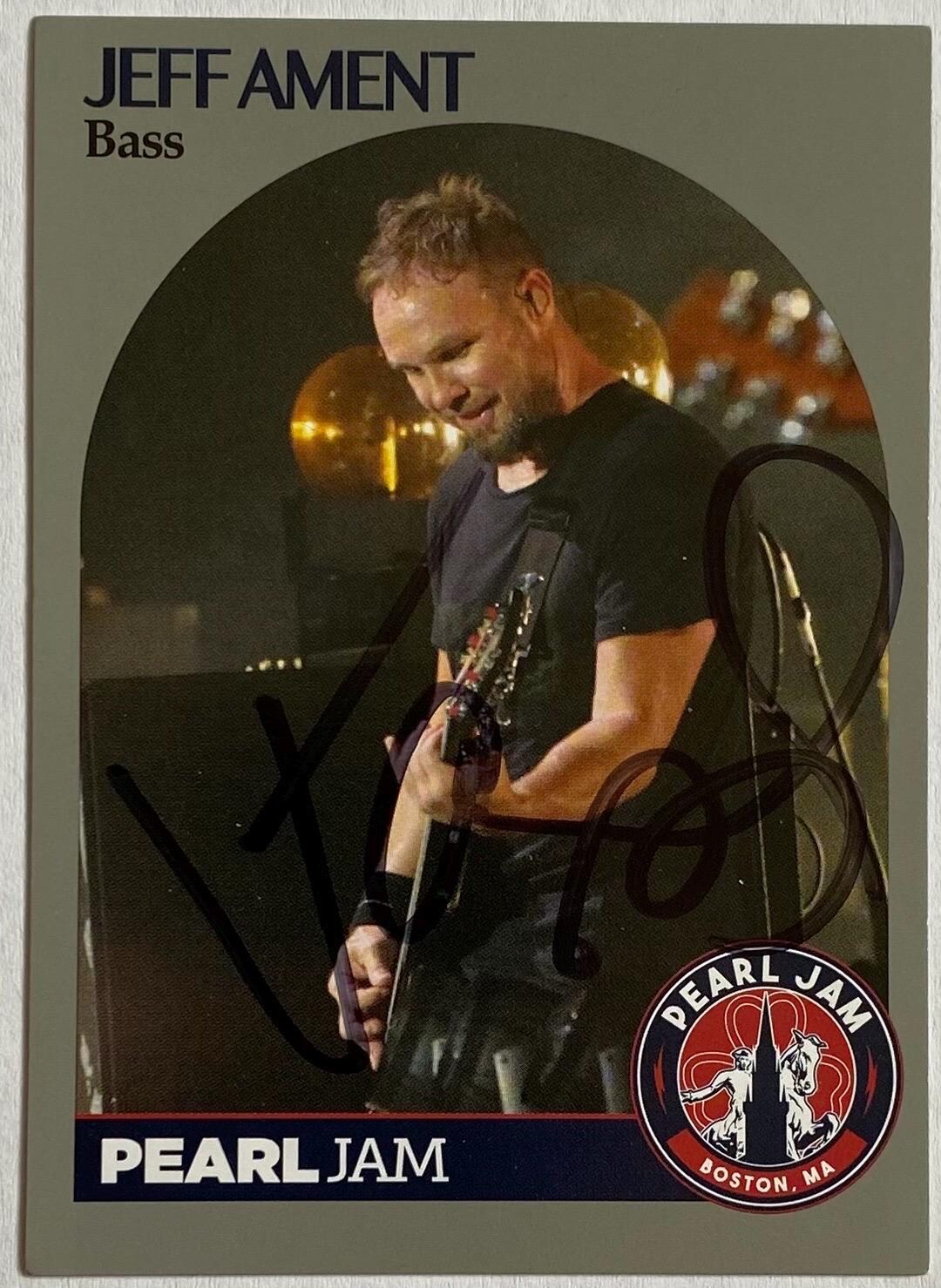 Jeff Ament Autographed Pearl Jam Trading Card - Etsy