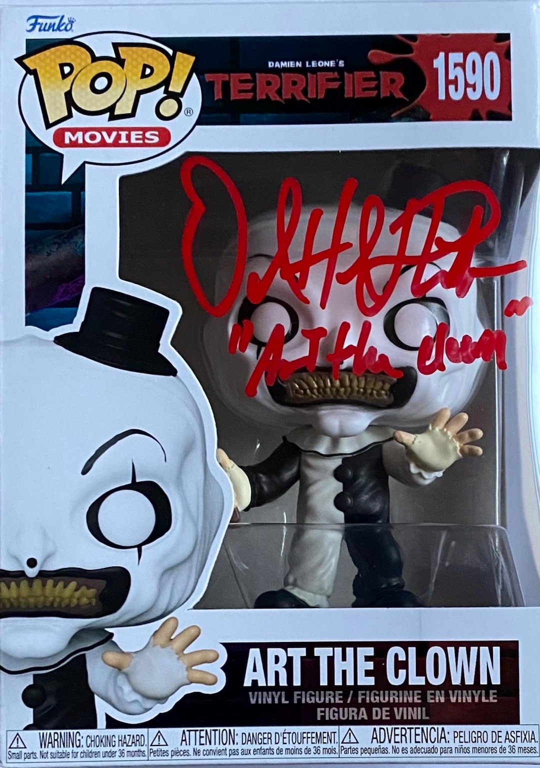David Howard Thornton Autographed Signed Terrifier Funko Pop #1590 Art ...