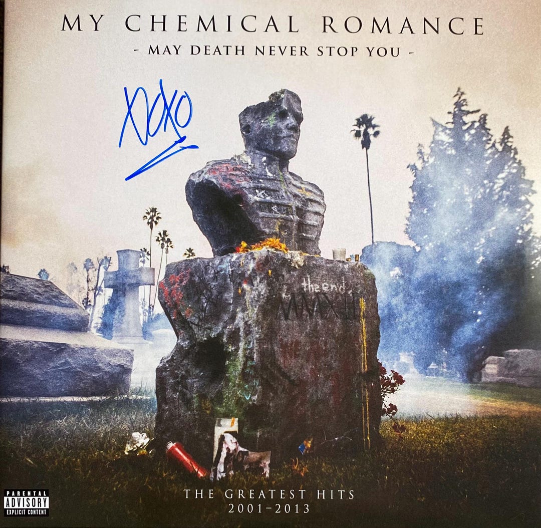 Gerard Way Autographed My Chemical Romance May Death Never Stop You ...