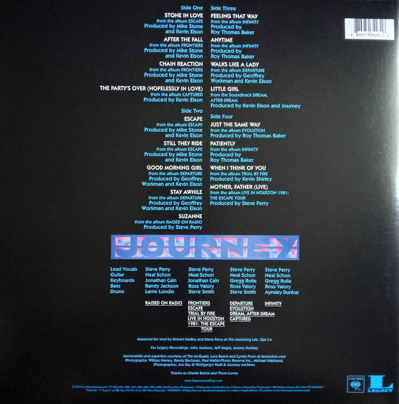 Steve Perry Autographed Signed Journey Greatest Hits 2 Vinyl - Etsy