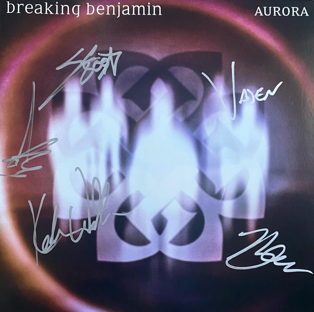 Breaking Benjamin Autographed Signed Aurora Vinyl - Etsy