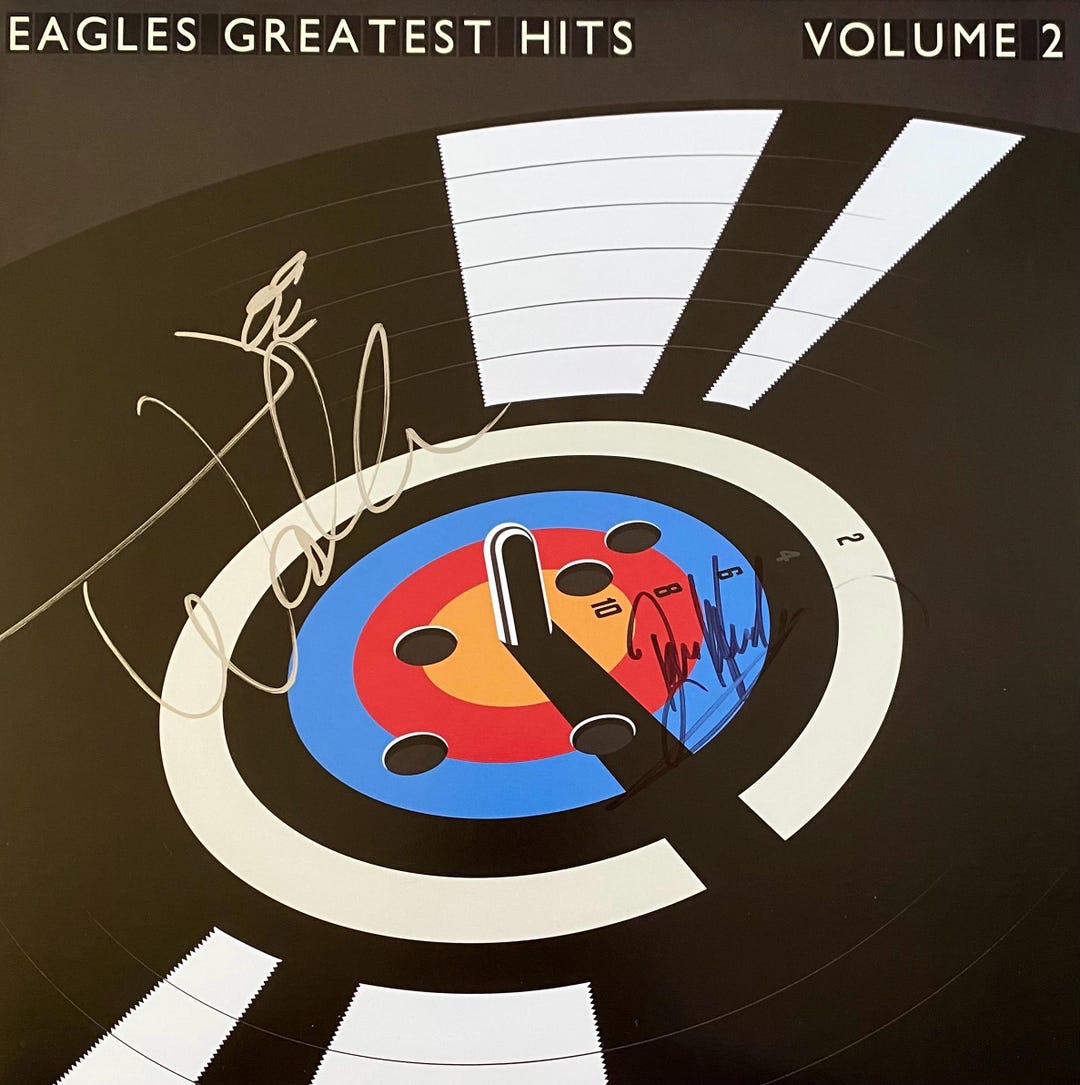 Don Henley Joe Walsh Autographed the Eagles Greatest Hits Volume 2 ...