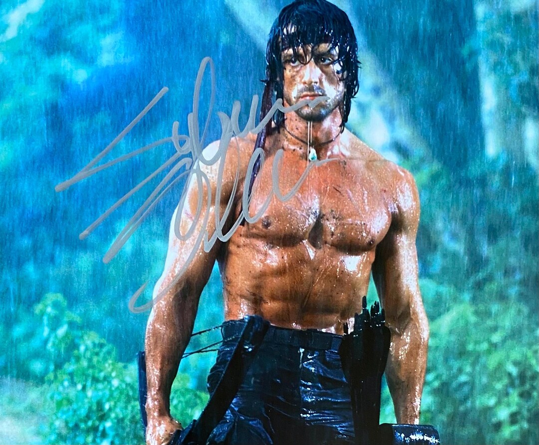 Sylvester Stallone Autographed Signed Rambo 8x10 Photo - Etsy