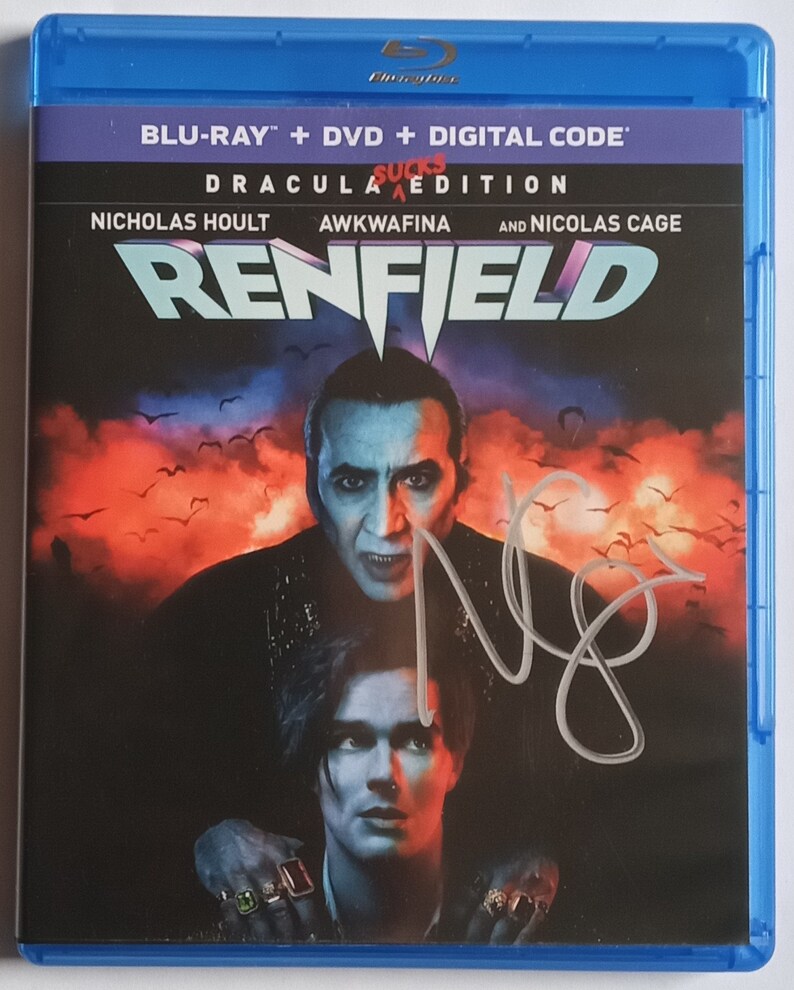 Nicolas Cage Autographed Signed Renfield Blu Ray - Etsy