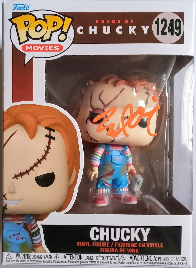 Brad Dourif Autographed Signed Child's Play Chucky Funko Pop #1249 - Etsy