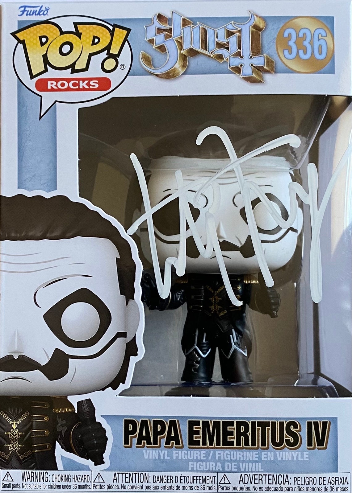 Tobias Forge Autographed Signed Ghost Funko Pop #336 - Papa Emeritus - Etsy