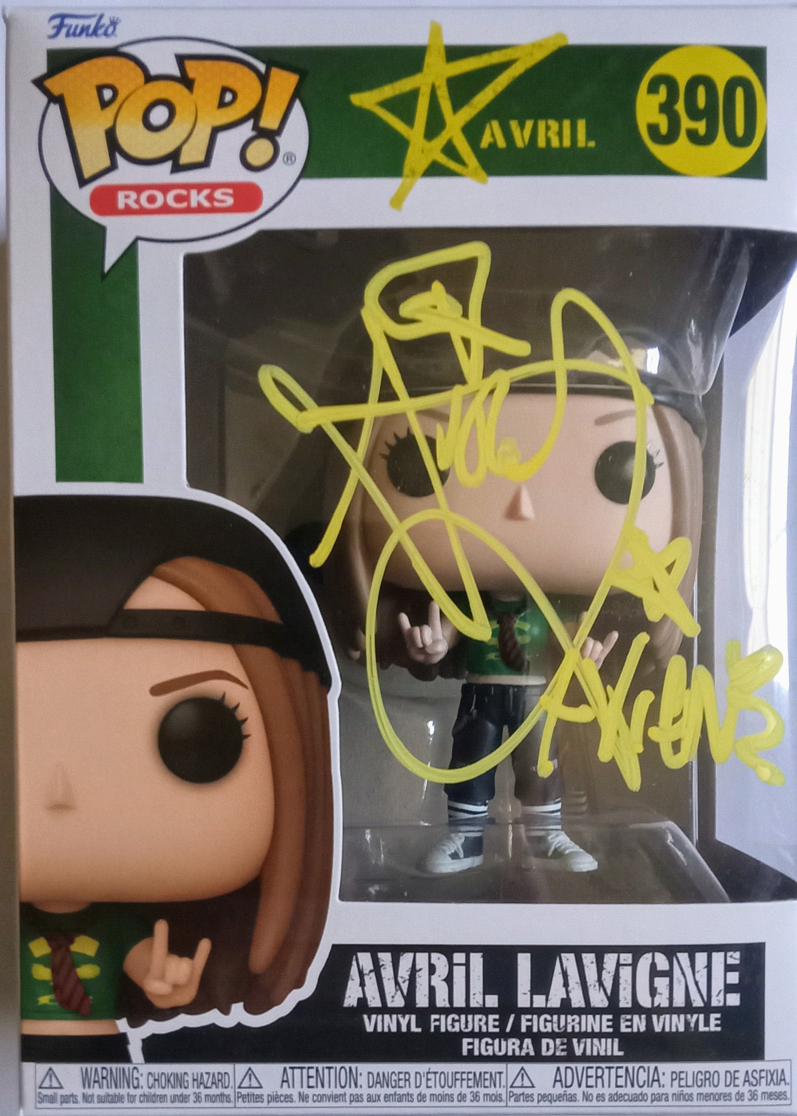 Avril Lavigne Autographed Signed Funko Pop #390 - Etsy