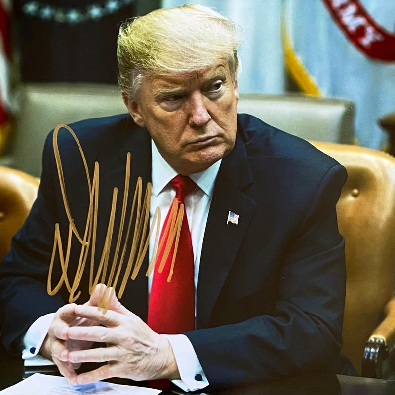 Donald Trump Signed Photo - Etsy