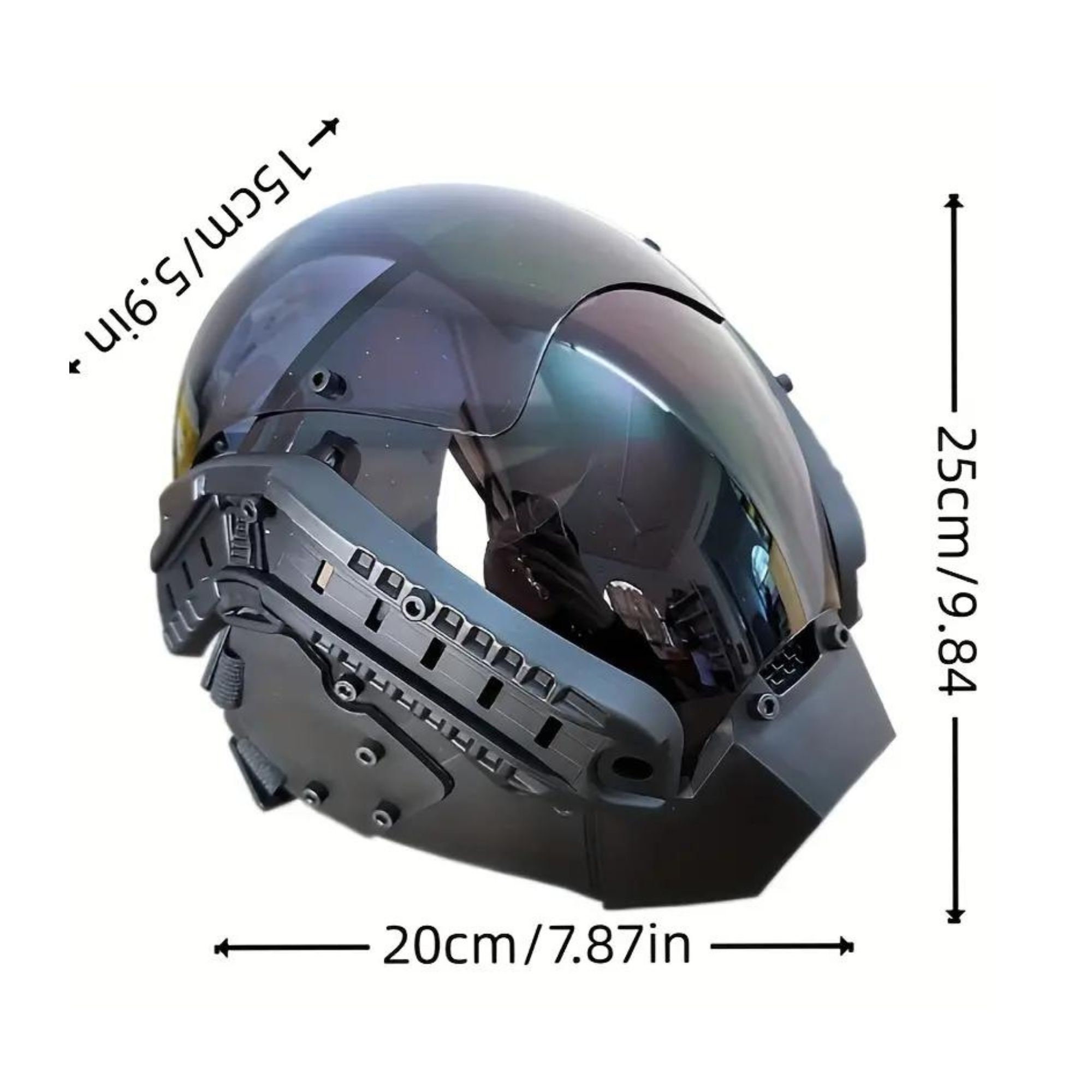 Cyberpunk Mask, Cybergoth Techwear Mask, Cyberpunk Helmet, Futurstic ...