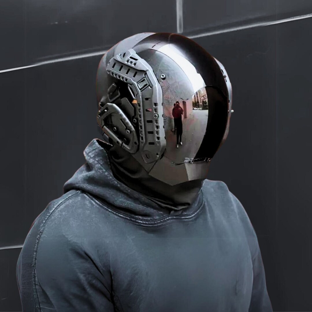 Cyberpunk Mask, Cybergoth Techwear Mask, Cyberpunk Helmet, Futurstic ...