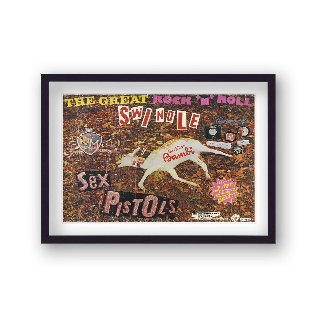 The Sex Pistols Who Killed Bambi Vintage Promotional Poster Etsy 3655