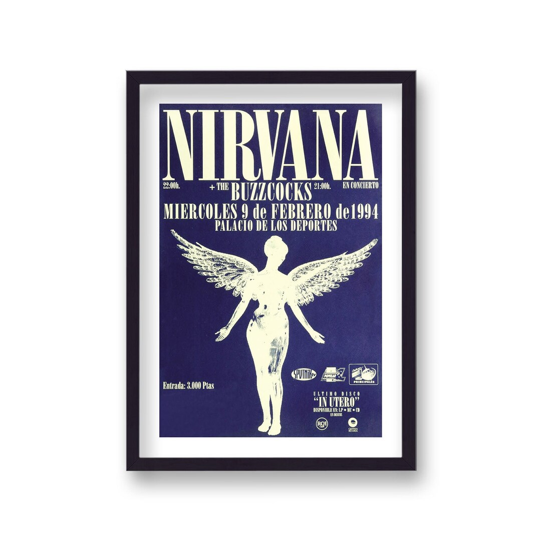 Nirvana Buzzcocks Vintage Concert Poster Spanish - Etsy