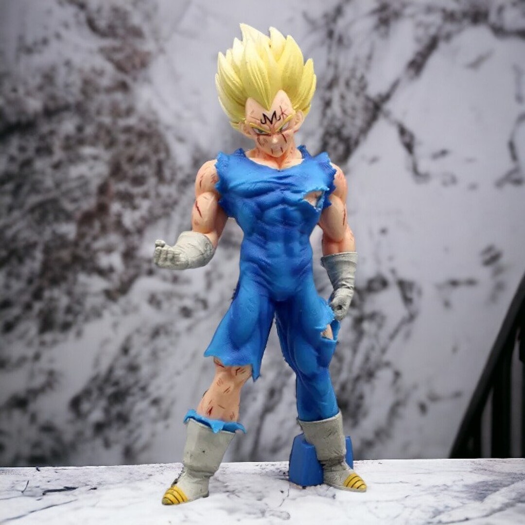 Dragon Ball's Majin Vegeta Battle Damage Figure 20cm PVC Action Model ...