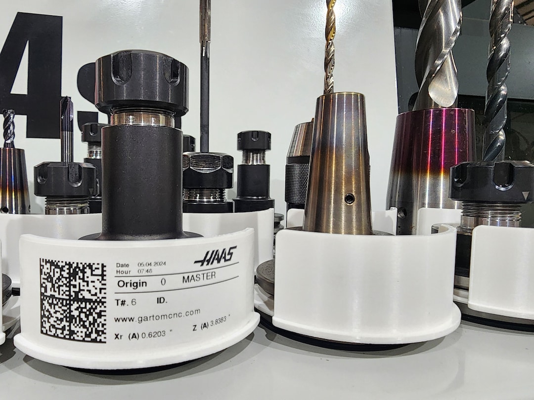 HAAS CNC CAT40 V Flange Tool Holder ID Tags With Rack Friendly Design ...