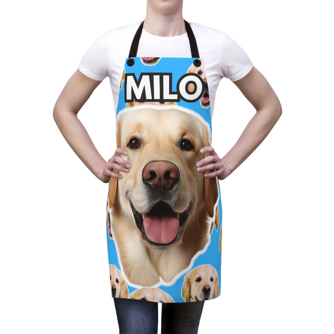 Personalized Dog Photo and Name Apron Personalized Dog Apron ...