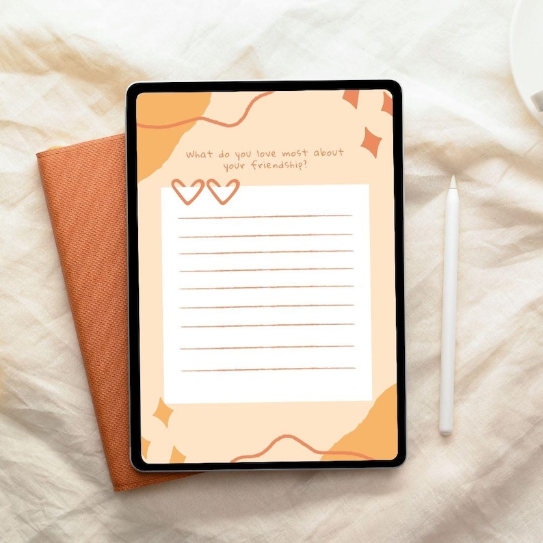 Best Friend Memory Book | Printable Journal for Best Friends | Gift ...