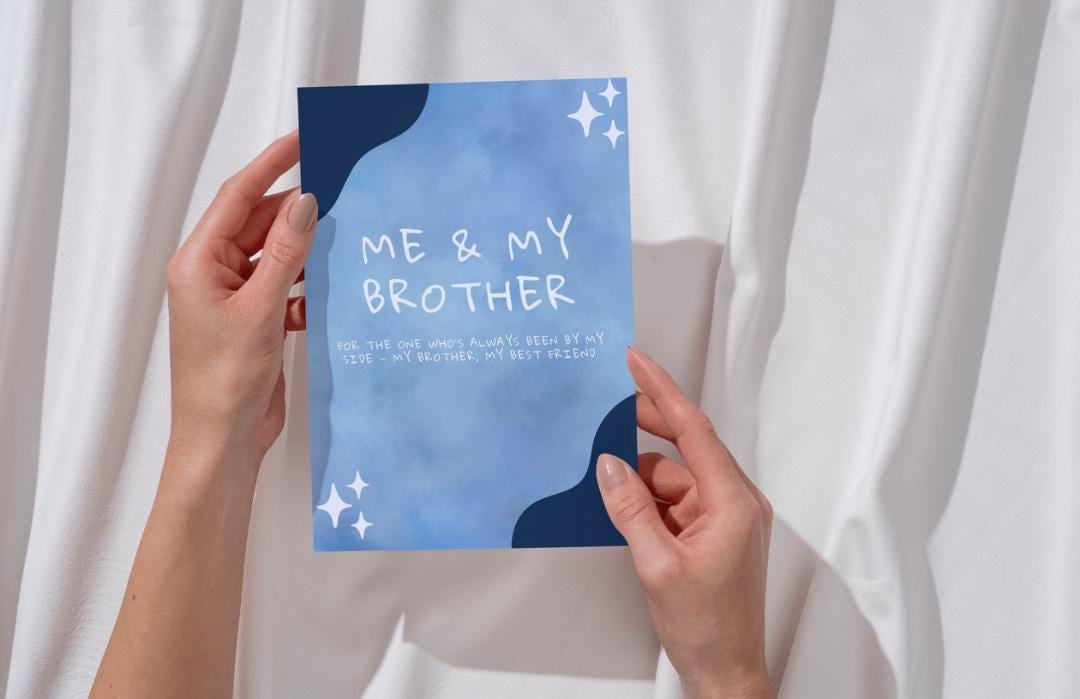 Brother Memory Journal – Printable Sibling Keepsake, Gift for Brother ...