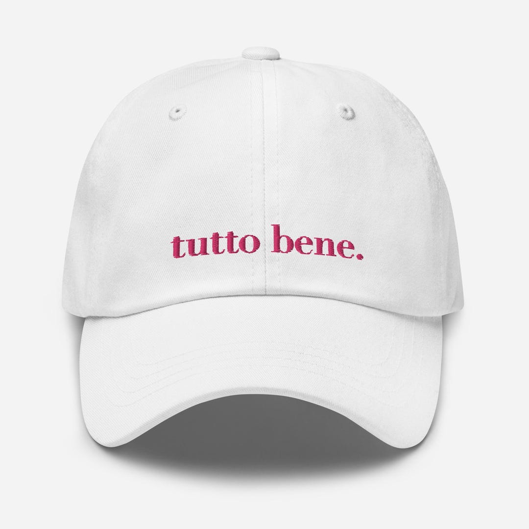 Elegant tutto Bene Embroidered Baseball Cap Stylish Statement for Italy ...
