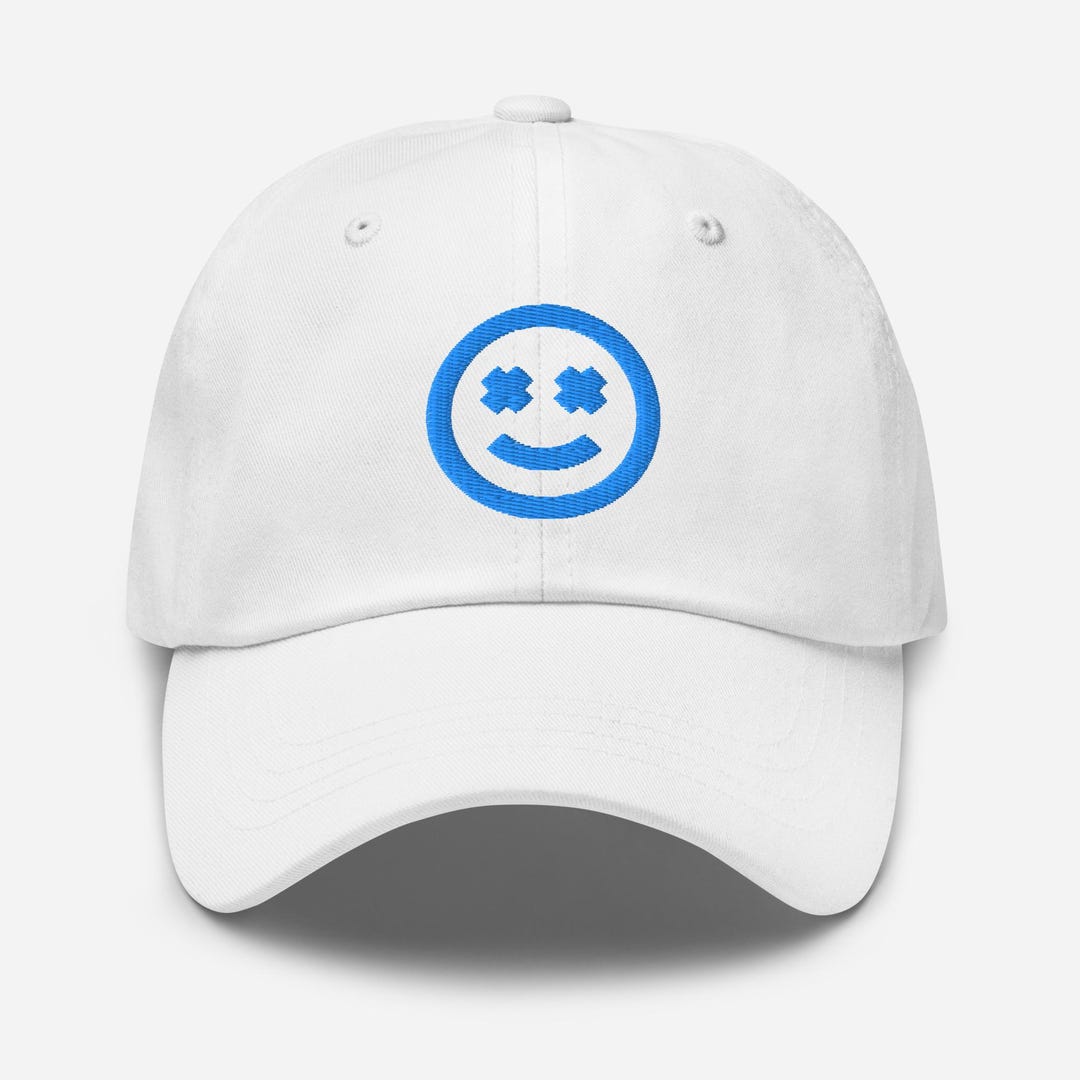 Smiley Cap – Trendy Aesthetic Cap With Embroidery, Happy Face Hat, Gift ...