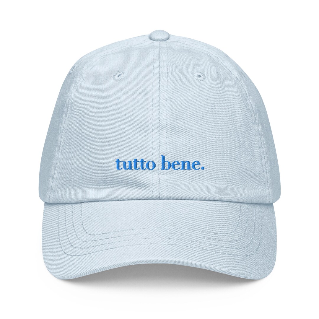 Pastel Colored Baseball Cap With Statement tutto Bene Italian Style ...
