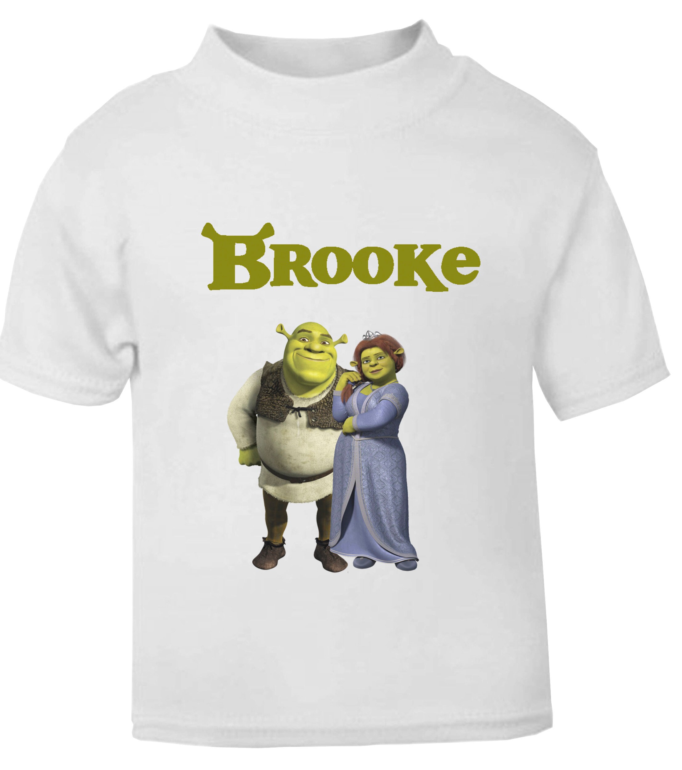 Shrek Girls/boys Personalised Short Sleeve T Shirt With Your Own Name ...