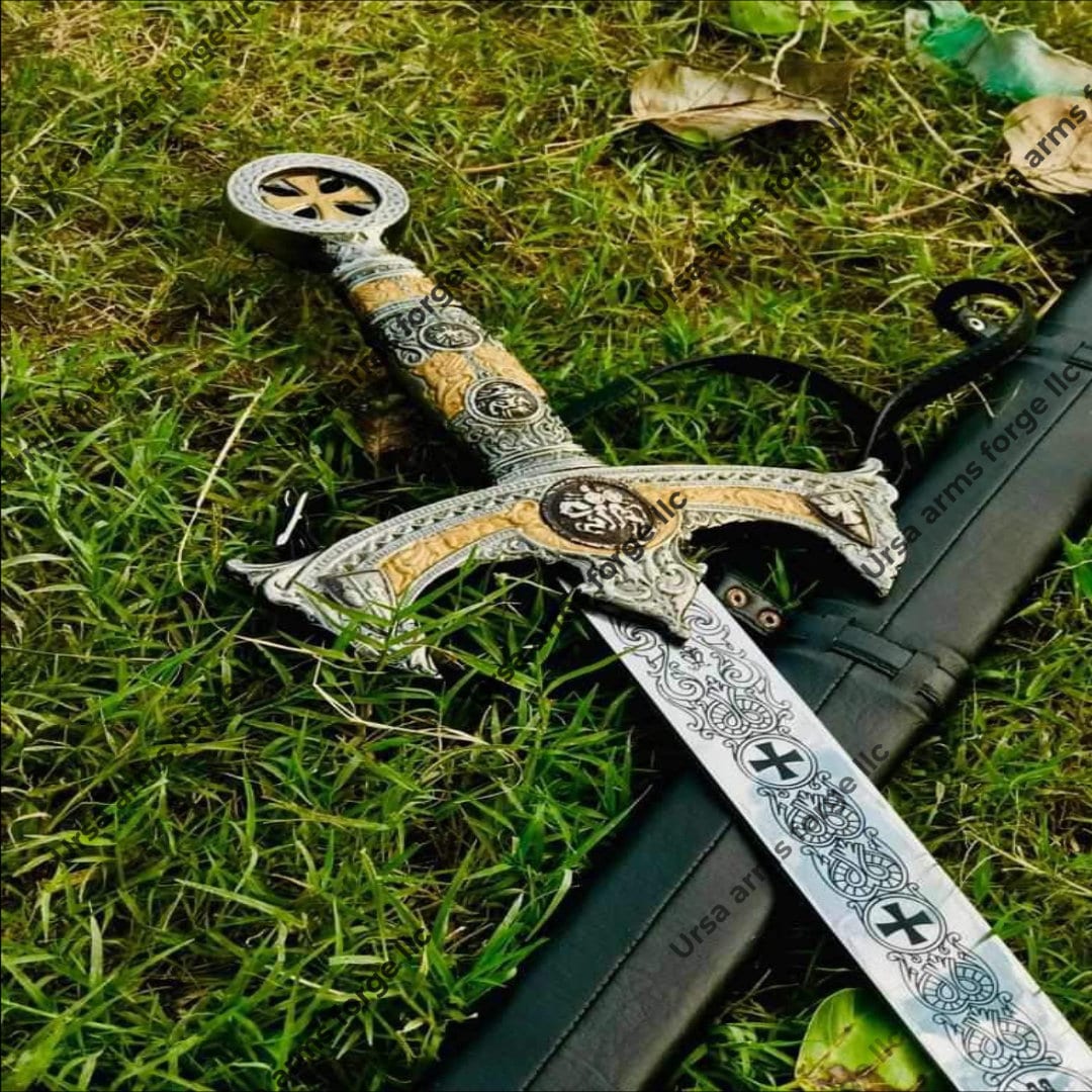 King Knights Templar Medieval Sword ,custom Sword, Engraved Collectible ...