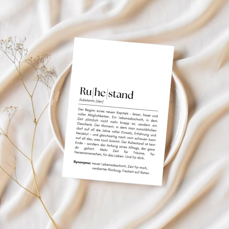 Karte abschied in den ruhestand - Etsy.de