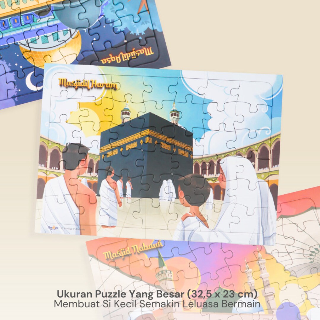 3-in-1 Mosque Puzzle Set for Little Explorers. Islamic Gift Ideas for ...