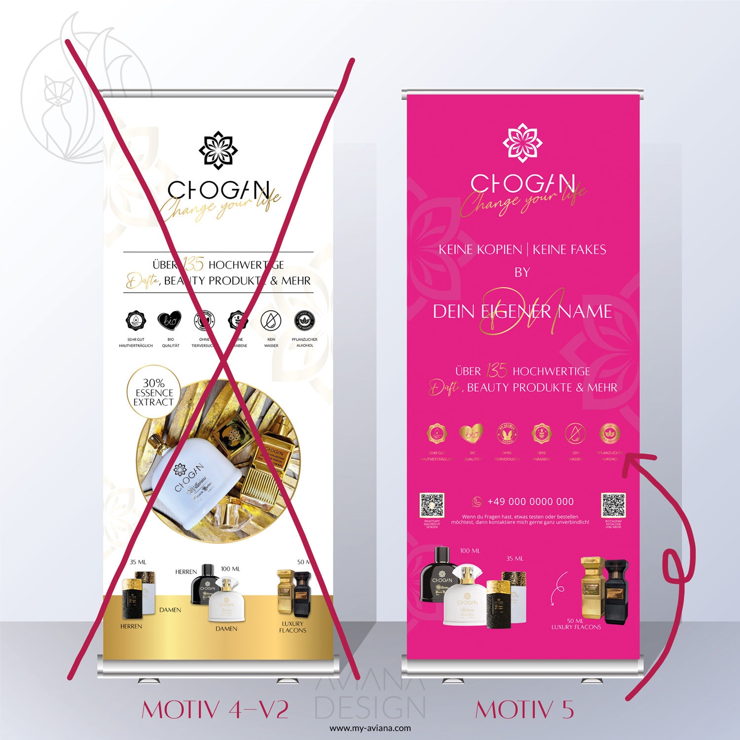 CHOGAN Roll-up Banner, hochwertiger Druck & Qualität - Etsy.de