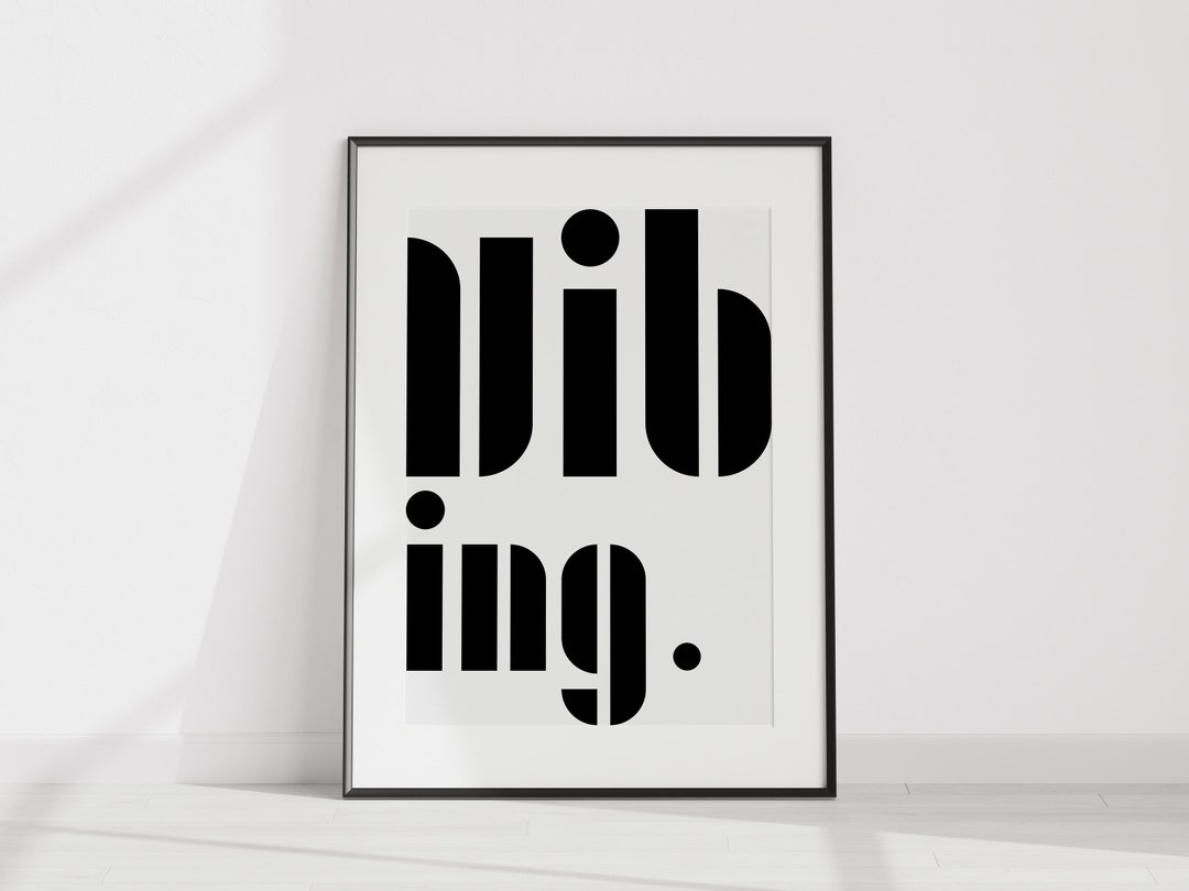 Minimalist Typographic Wall Art Poster | Positive Affirmations | Modern ...