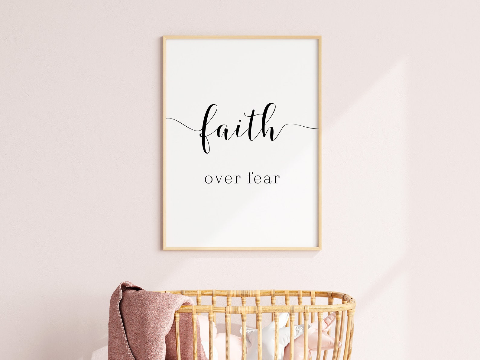 Faith Over Fear Wall Art, Faith Printable Quotes, Bible Verse Print ...