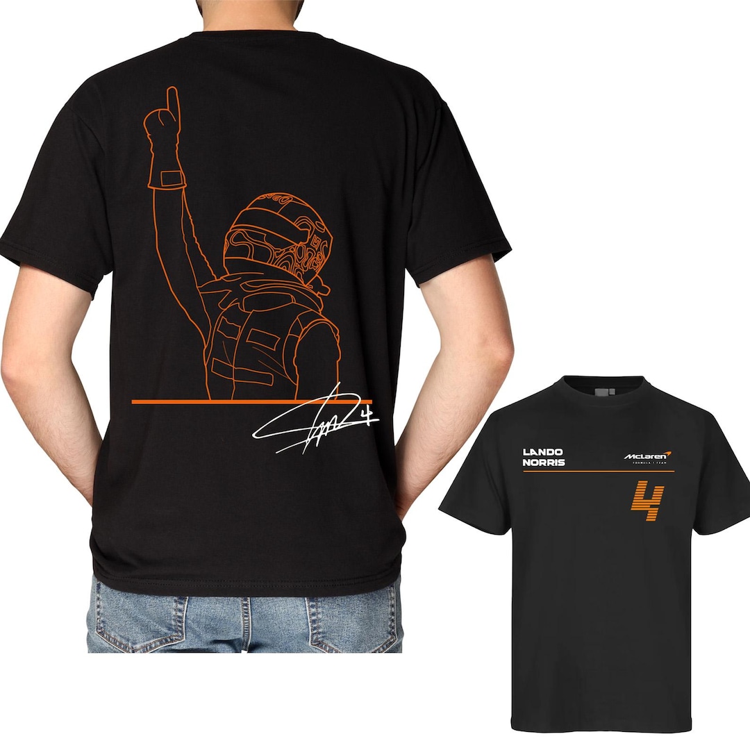 Lando Norris T Shirt Racing Driver Formula 1 Tshirt Mclaren F1 Driver ...