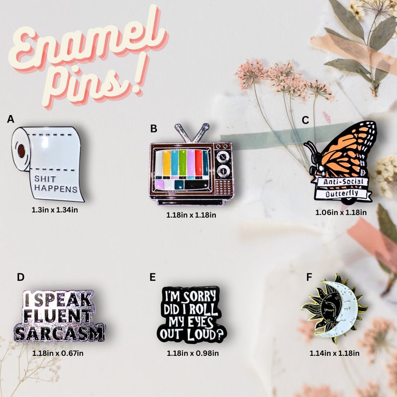 Funny Lapel Pins - Etsy