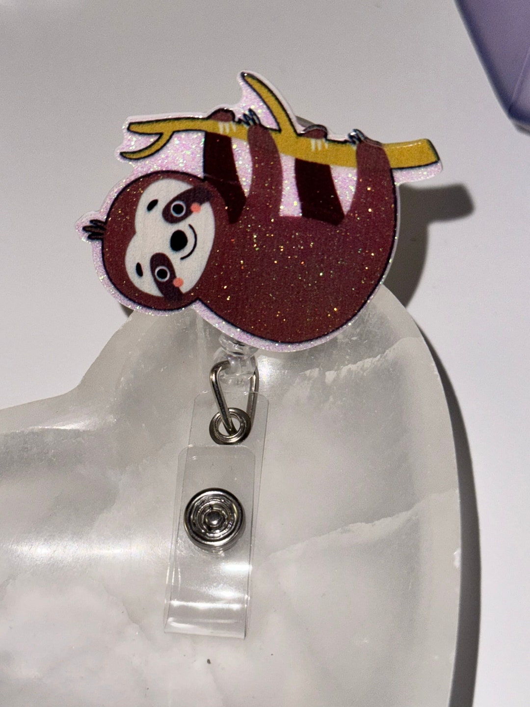 Sloth ID Badge Reel Retractable Healthcare Worker - Etsy