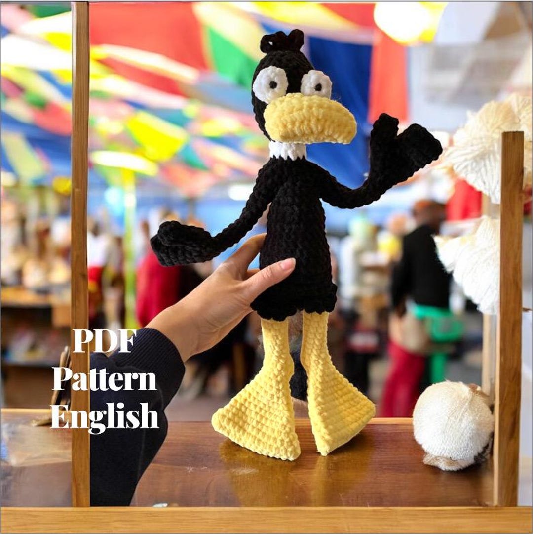 Daffy Duck - English Crochet Pattern - DIY - Etsy