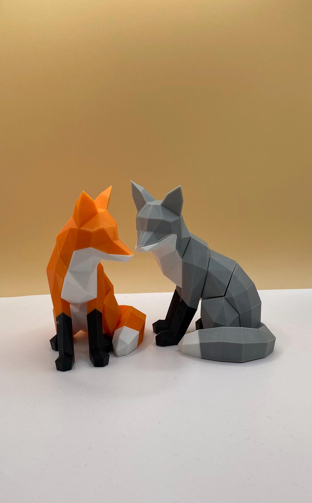 3D Magnetic Fox Puzzle: Geometric Customizable Fox Gift - Etsy
