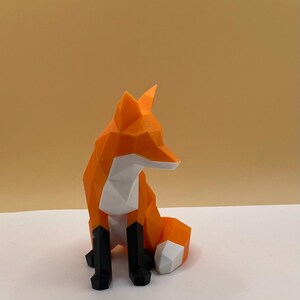 3D Magnetic Fox Puzzle: Geometric Customizable Fox Gift - Etsy