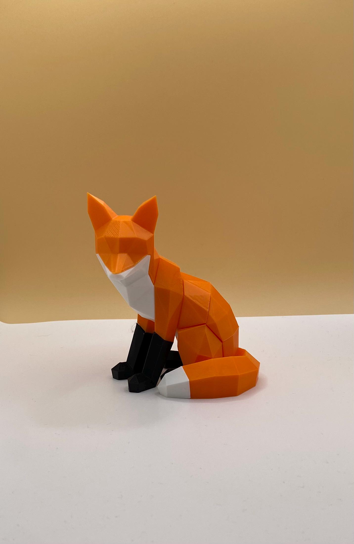 3D Magnetic Fox Puzzle: Geometric Customizable Fox Gift - Etsy