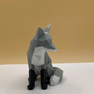 3D Magnetic Fox Puzzle: Geometric Customizable Fox Gift - Etsy