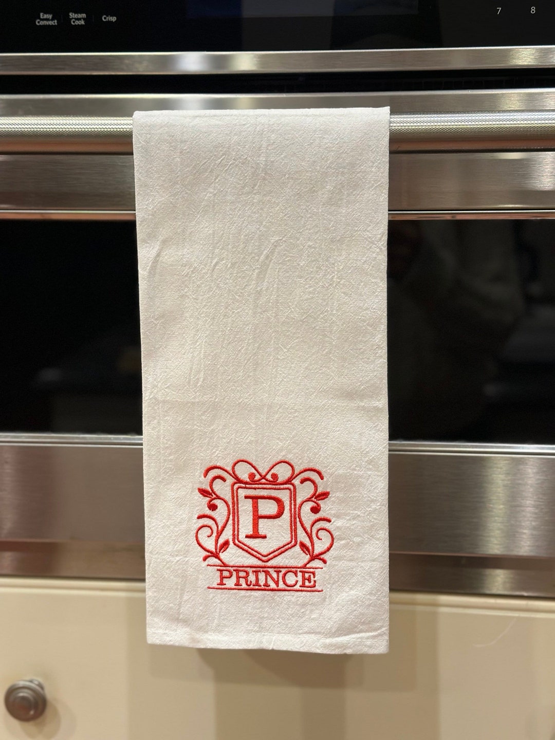 Personalized Monogrammed Embroidered Kitchen Towel Monogrammed Tea ...