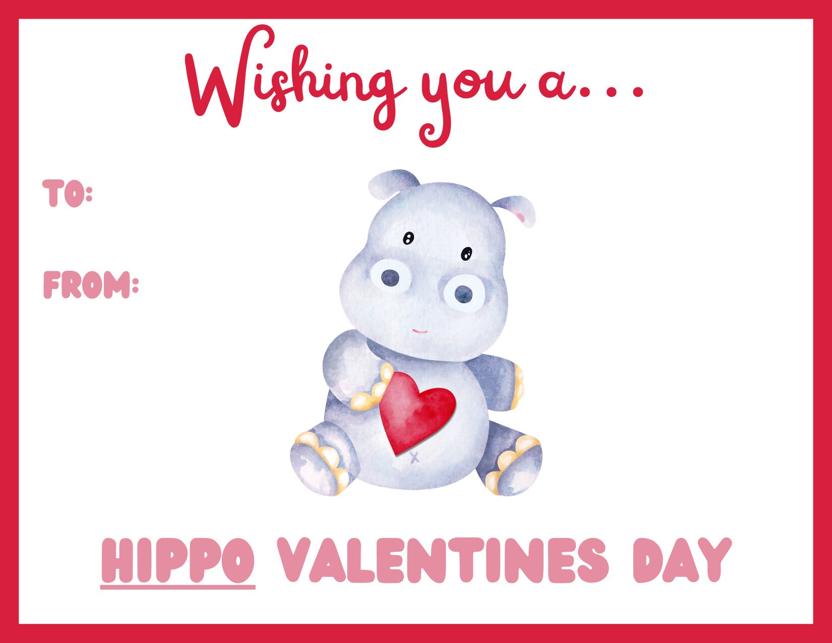 Printable Zoo Animals Valentine's Day Cards - Etsy