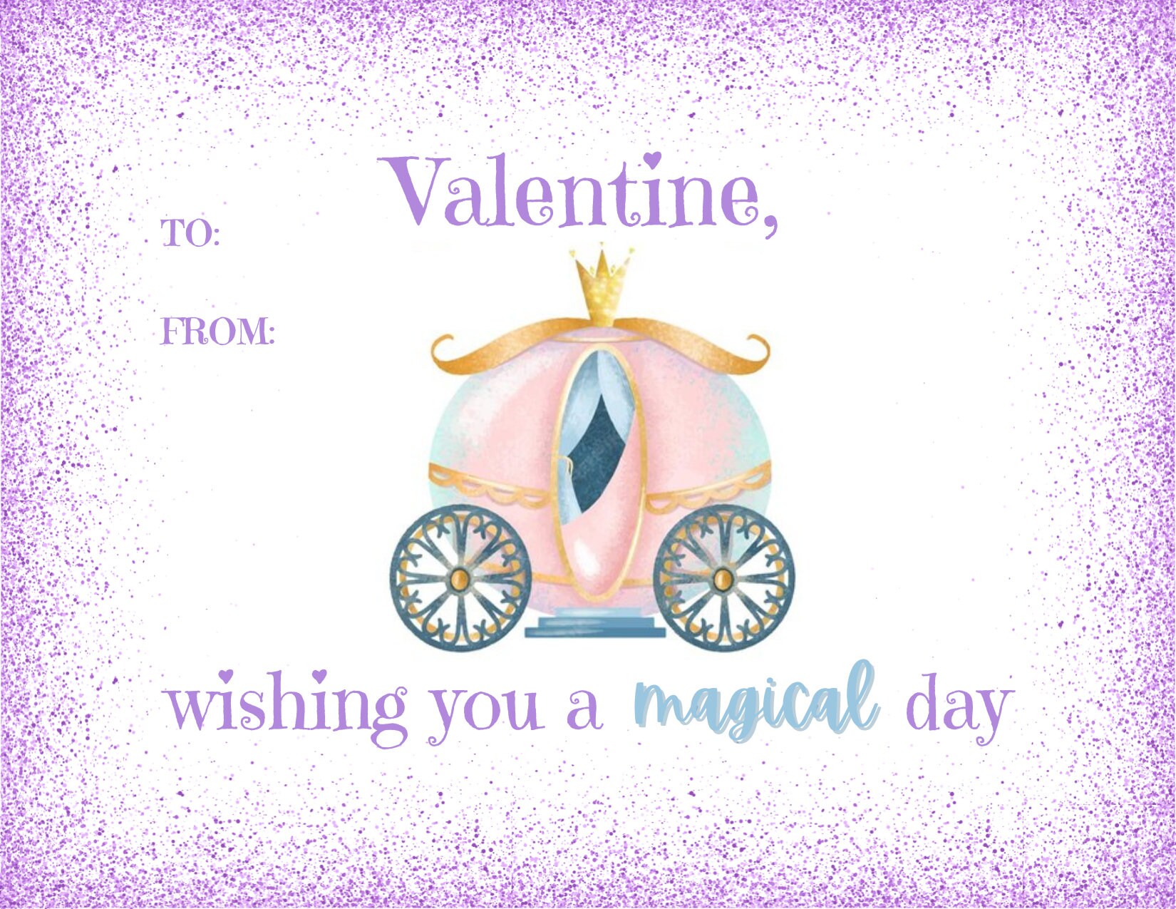 Printable Princess Valentine's Day Cards - Etsy