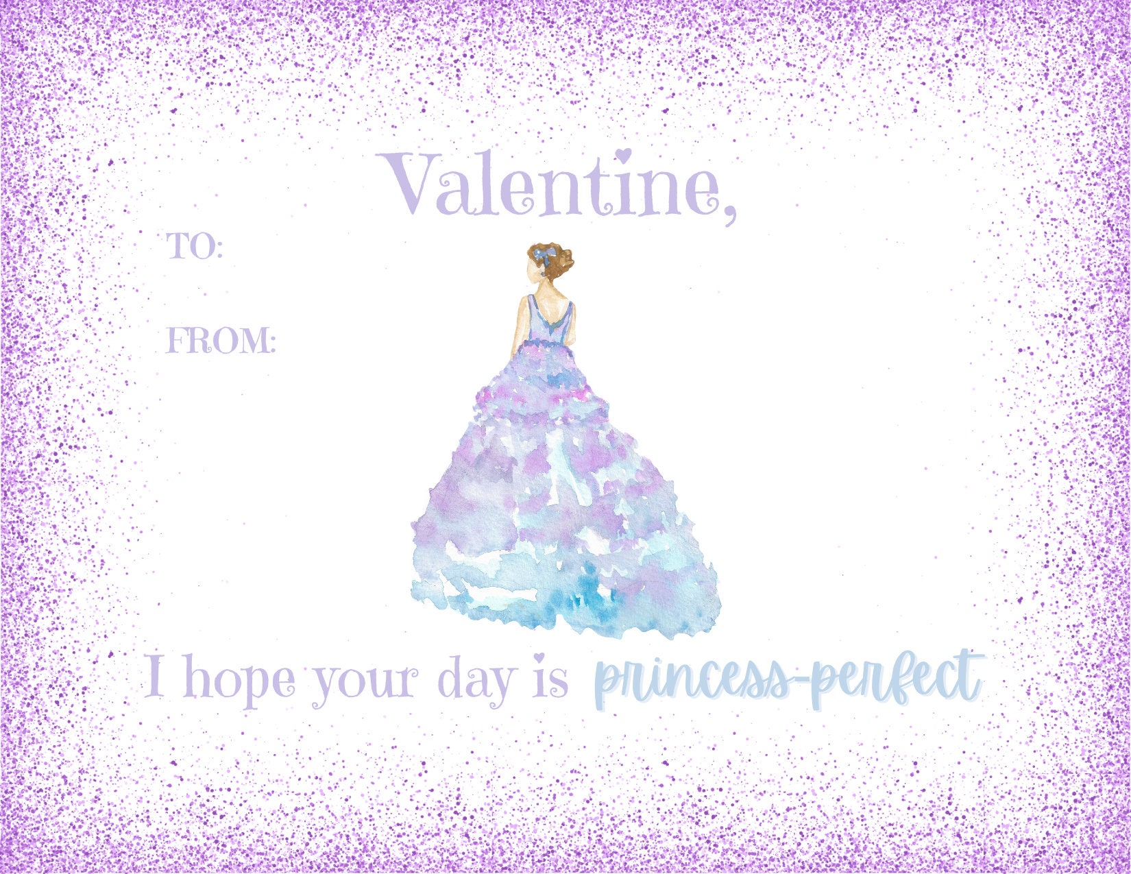 Printable Princess Valentine's Day Cards - Etsy